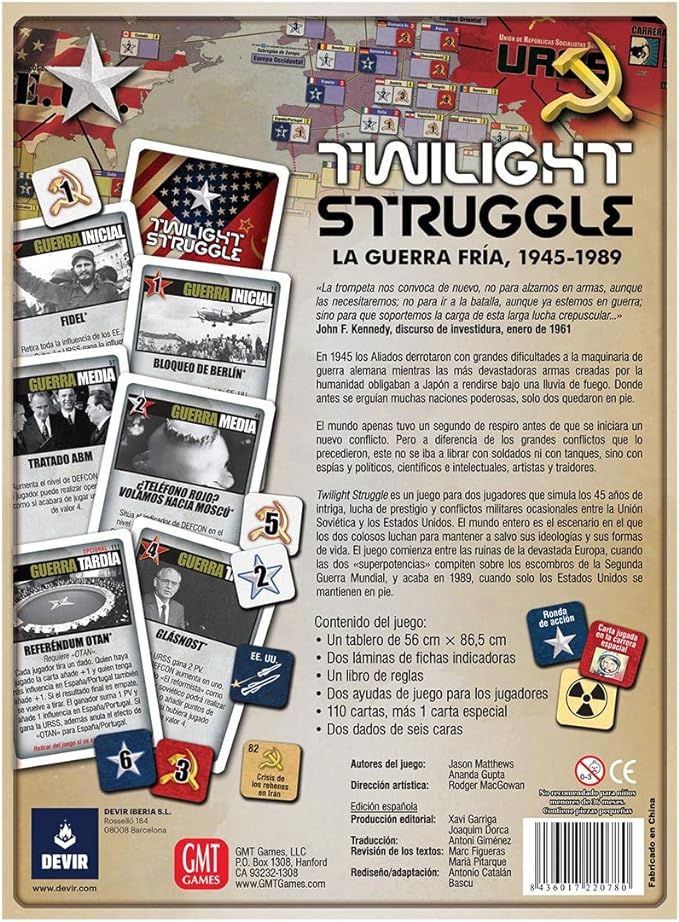 Tiempo de Juegos-TWILIGHT STRUGGLE: LA GUERRA FRIA 1945-1989