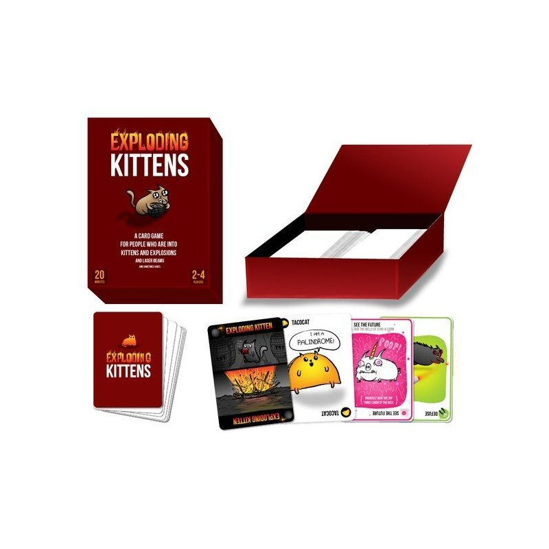 Juego de mesa Exploding Kittens | Tiempo de Juegos