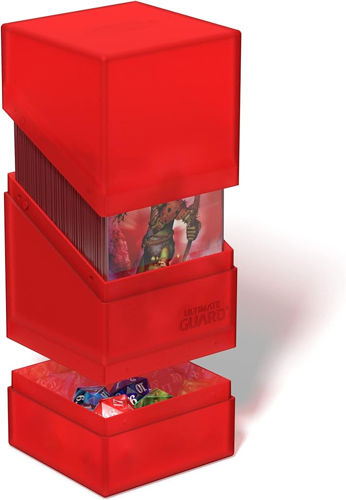 'PORTA DECK - BOULDER'N'TRAY DECK CASE 100+ RUBY ULTIMATE GUARD | Tiempo de Juegos