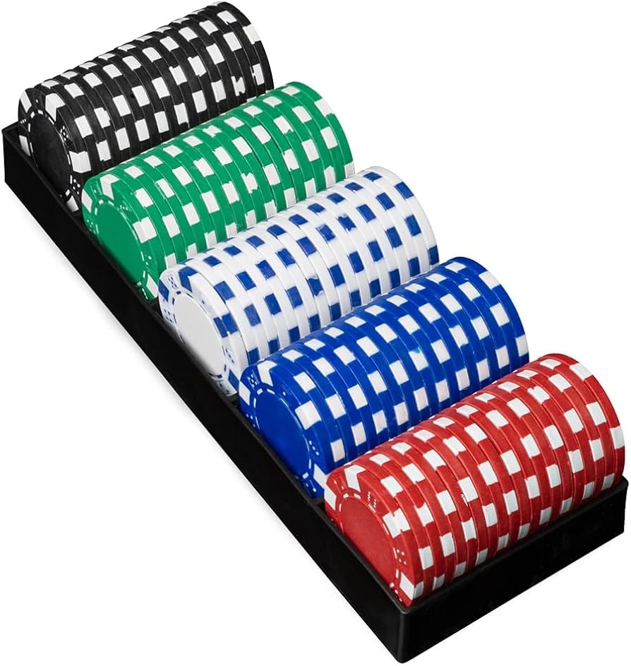FICHAS CARDINAL CLAY POKER CON RACK 100 UNIDADES | Tiempo de Juegos