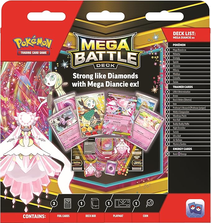 Mega Battle Deck Mega Gengar Ex / Mega Diancie Ex Pokemon - English ...